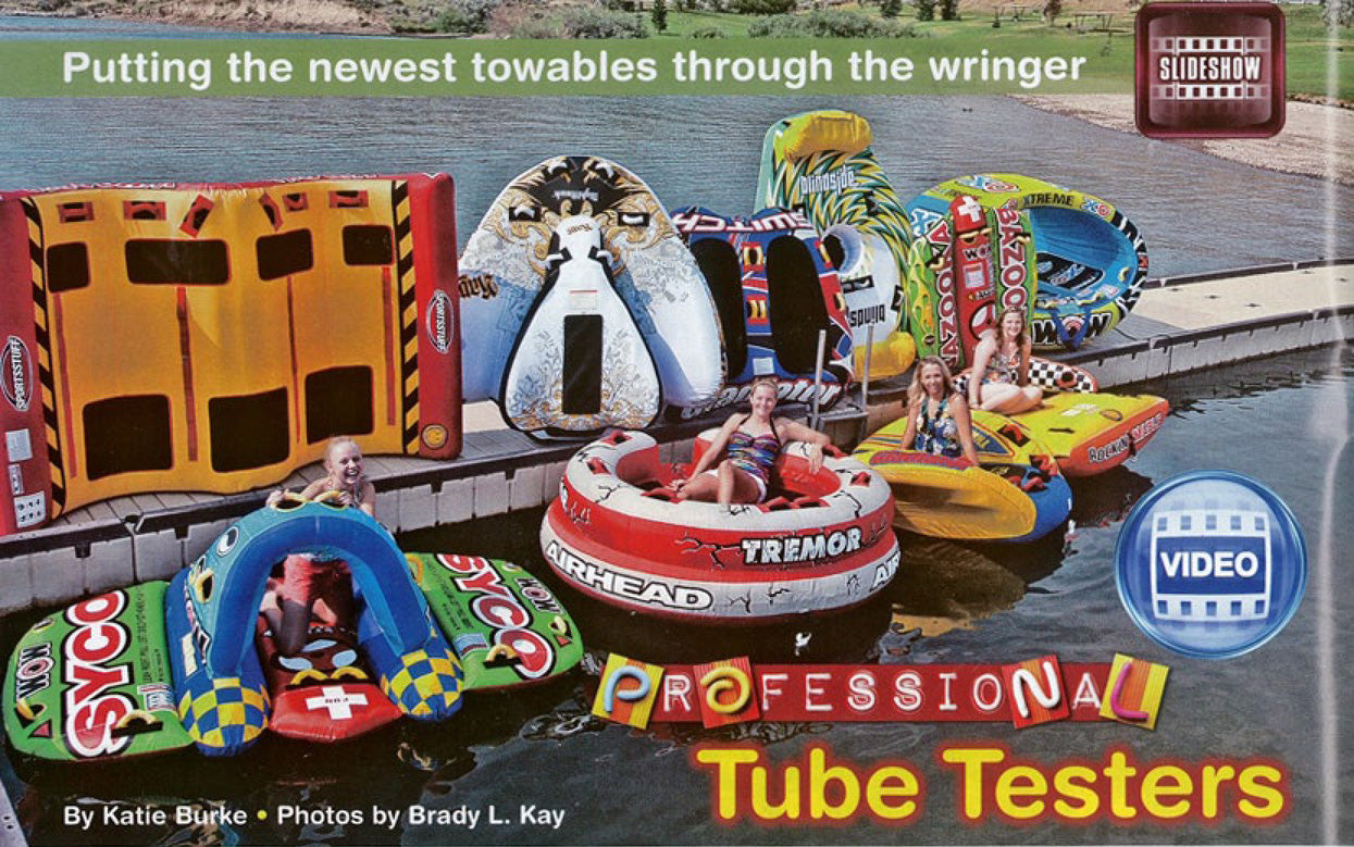 Pontoon and Deckboat Magazine tube testing story features Sportsstuff ...