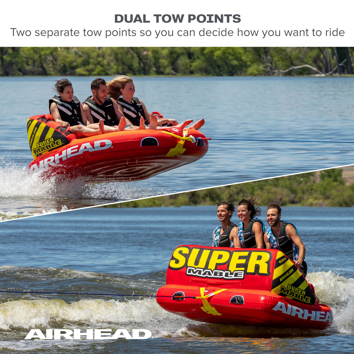 Airhead Super Mable 3 Person Tube Towable for Sale